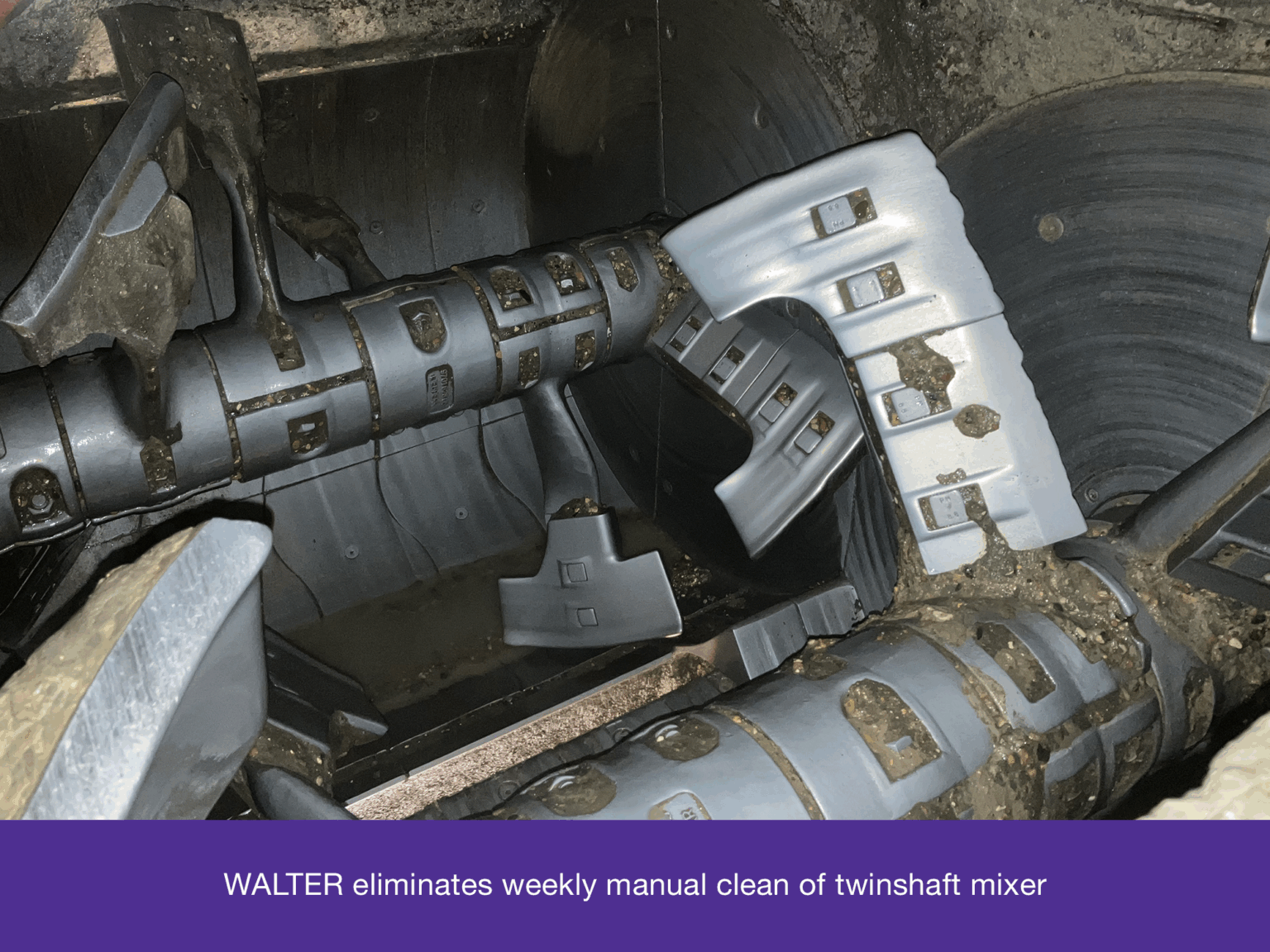 WALTER RD3maX keeps twinshaft mixer clean and operators safe - Conspare